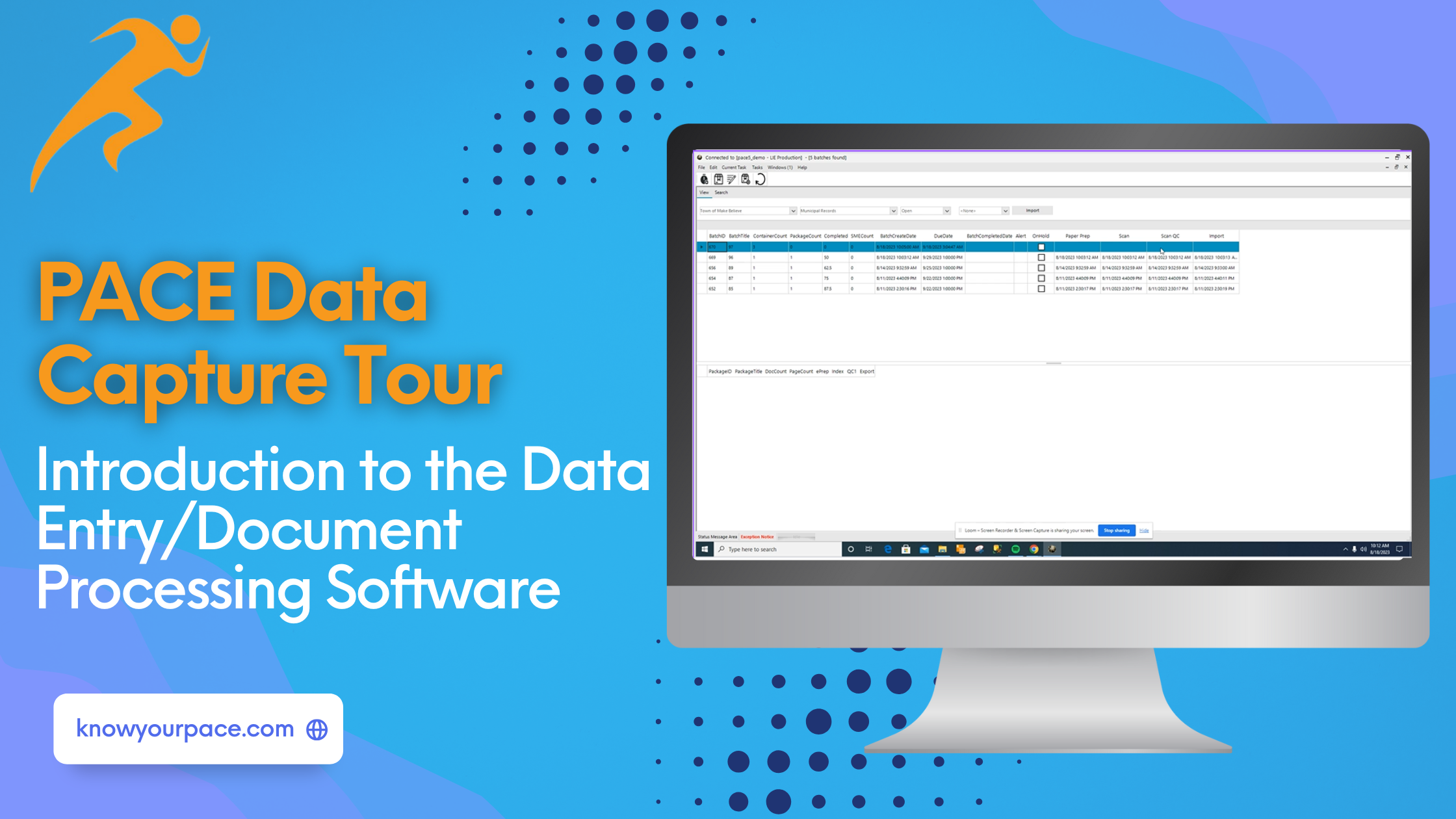 PACE Data Capture Tour: Introduction to the Data Entry/Document Processing Software