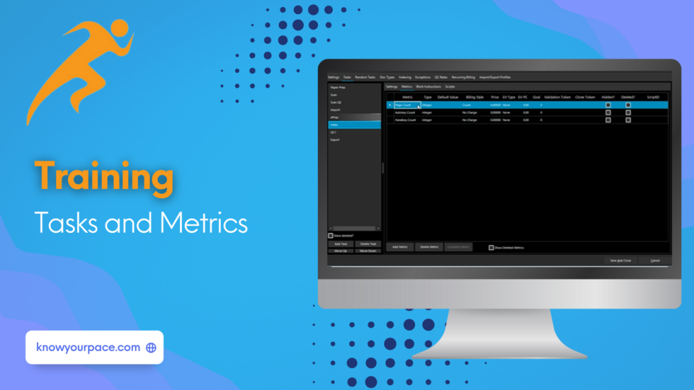 PACE Training: Tasks and Metrics - PACE