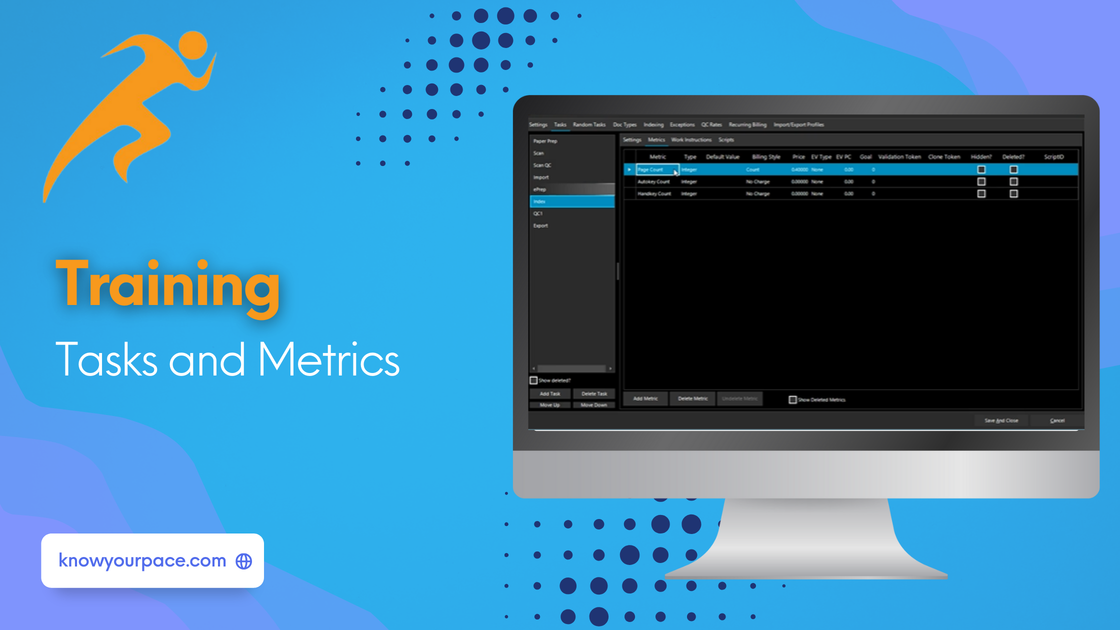 PACE Training: Tasks and Metrics - PACE
